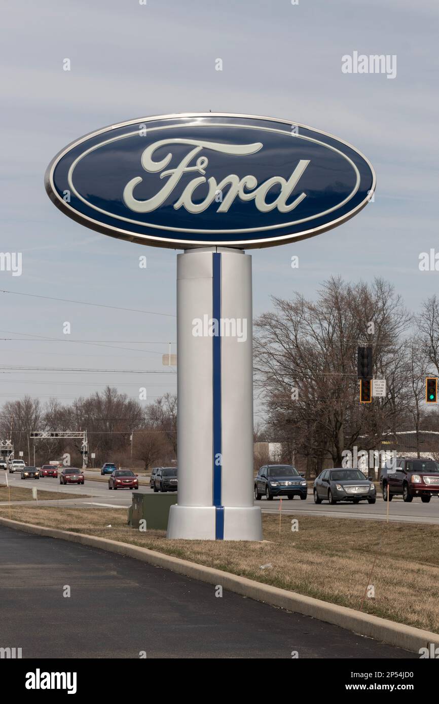 Anderson - Circa March 2023: Ford Motor Company logo. Ford manufactures ...