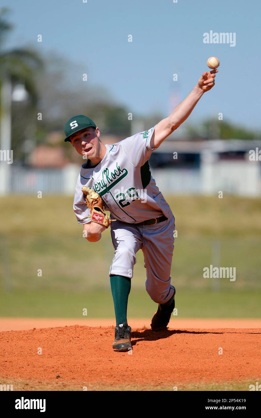 Slippery Rock pitcher Anton Constantino (29) during a game against the ...