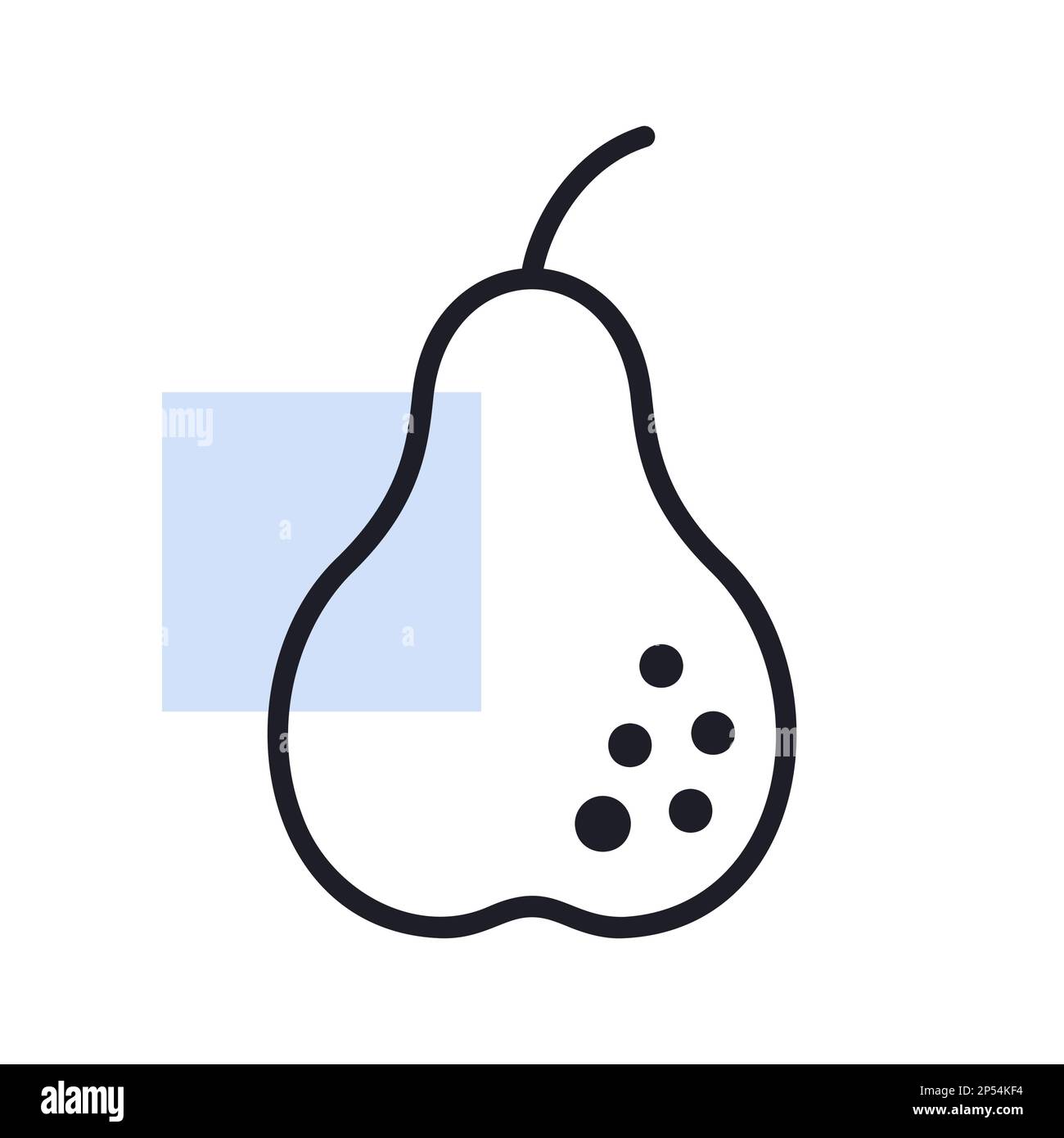 Pear vector icon. Graph symbol for food and drinks web site, apps ...