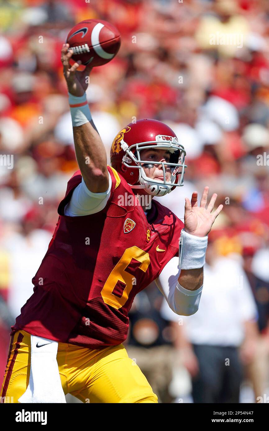 September 14, 2013: USC Trojans quarterback Cody Kessler #6 throws a ...
