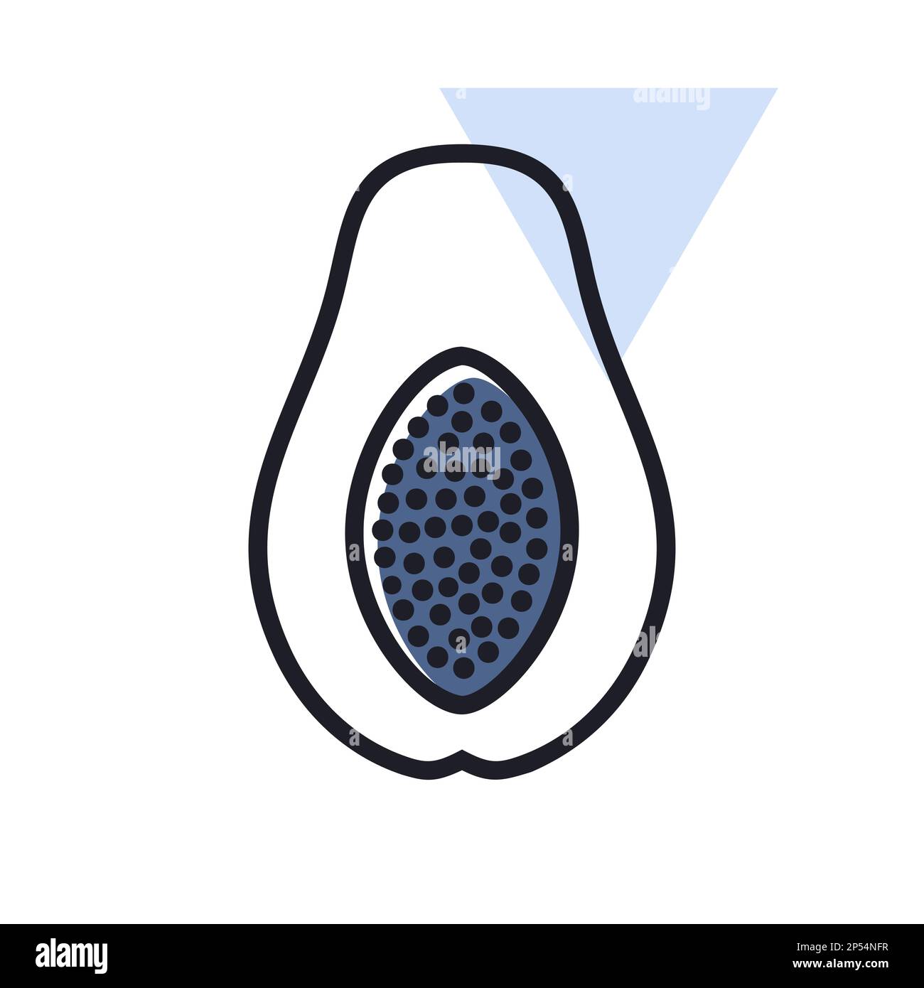 Papaya tropical fruit vector icon. Graph symbol for food and drinks web ...