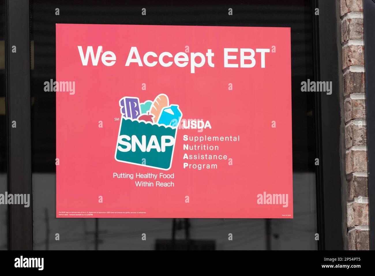 Snap benefits sign hi-res stock photography and images - Alamy