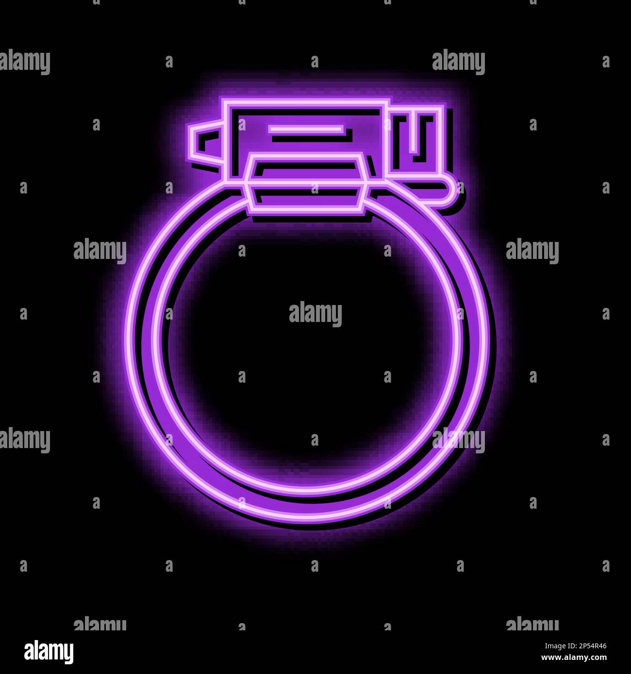 Hose clamp Stock Vector Images - Alamy
