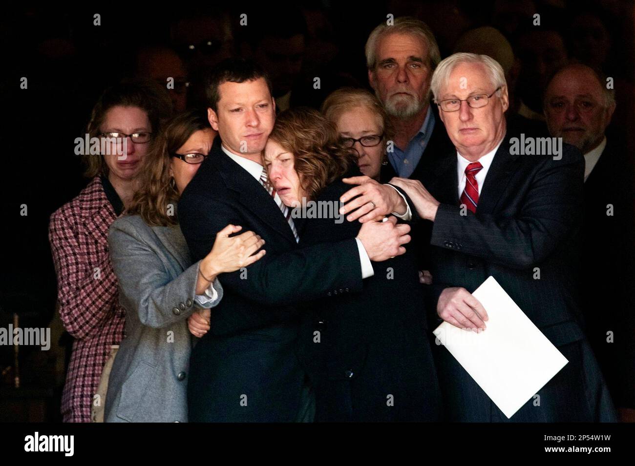 In this Nov. 9, 2012 photo, Jason Derkosh holds his wife, Elizabeth, at ...