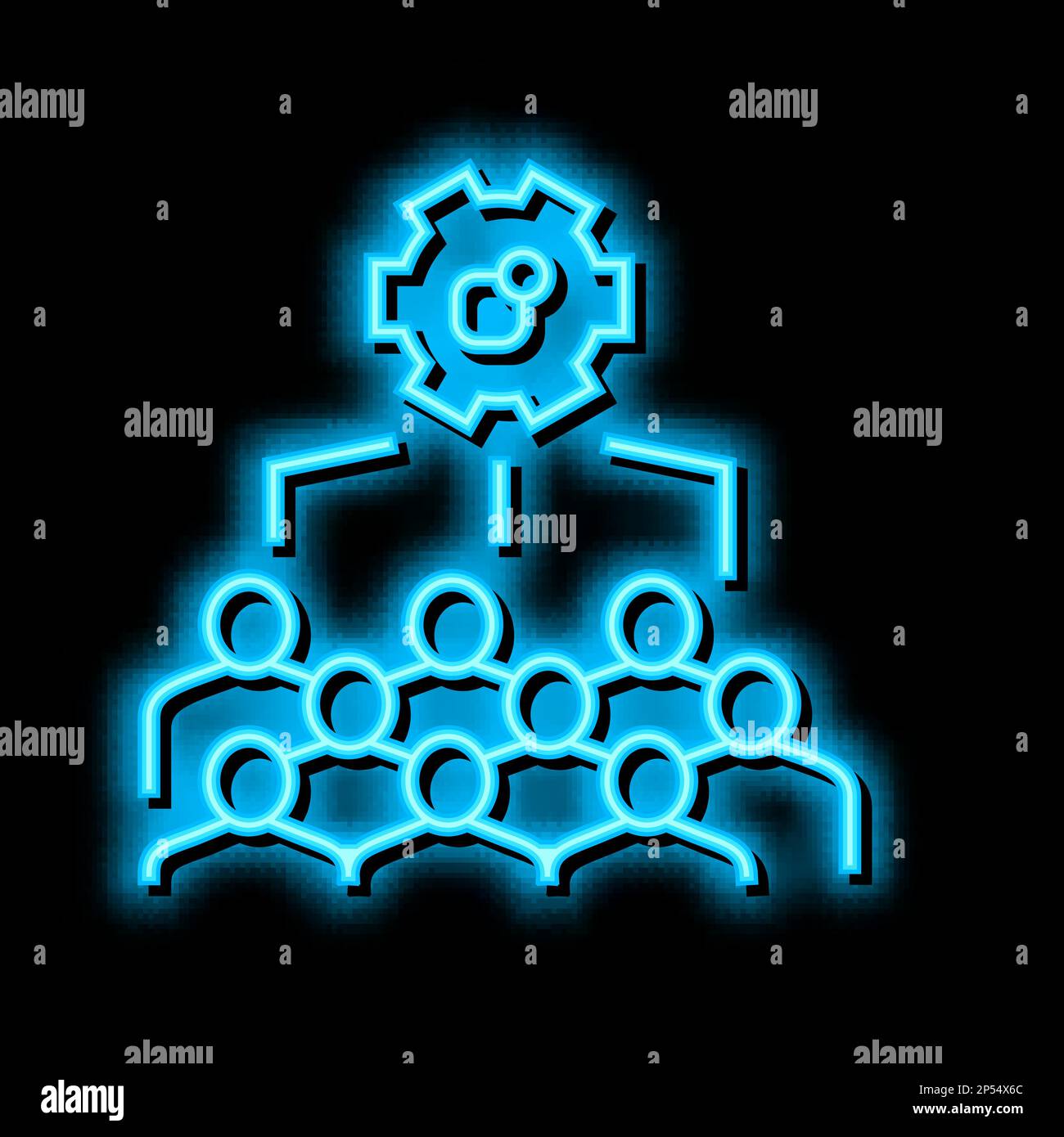 hr work neon glow icon illustration Stock Vector Image & Art - Alamy