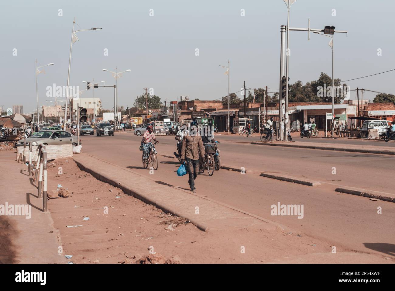 Ouagadougou, Burkina Faso, Central Africa. Scenes of daily life in a ...