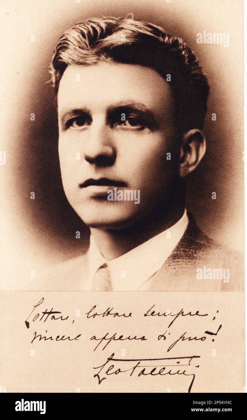 1928 c, USA : The fascist italian writer and poet LEO POLLINI ( 1891 ...