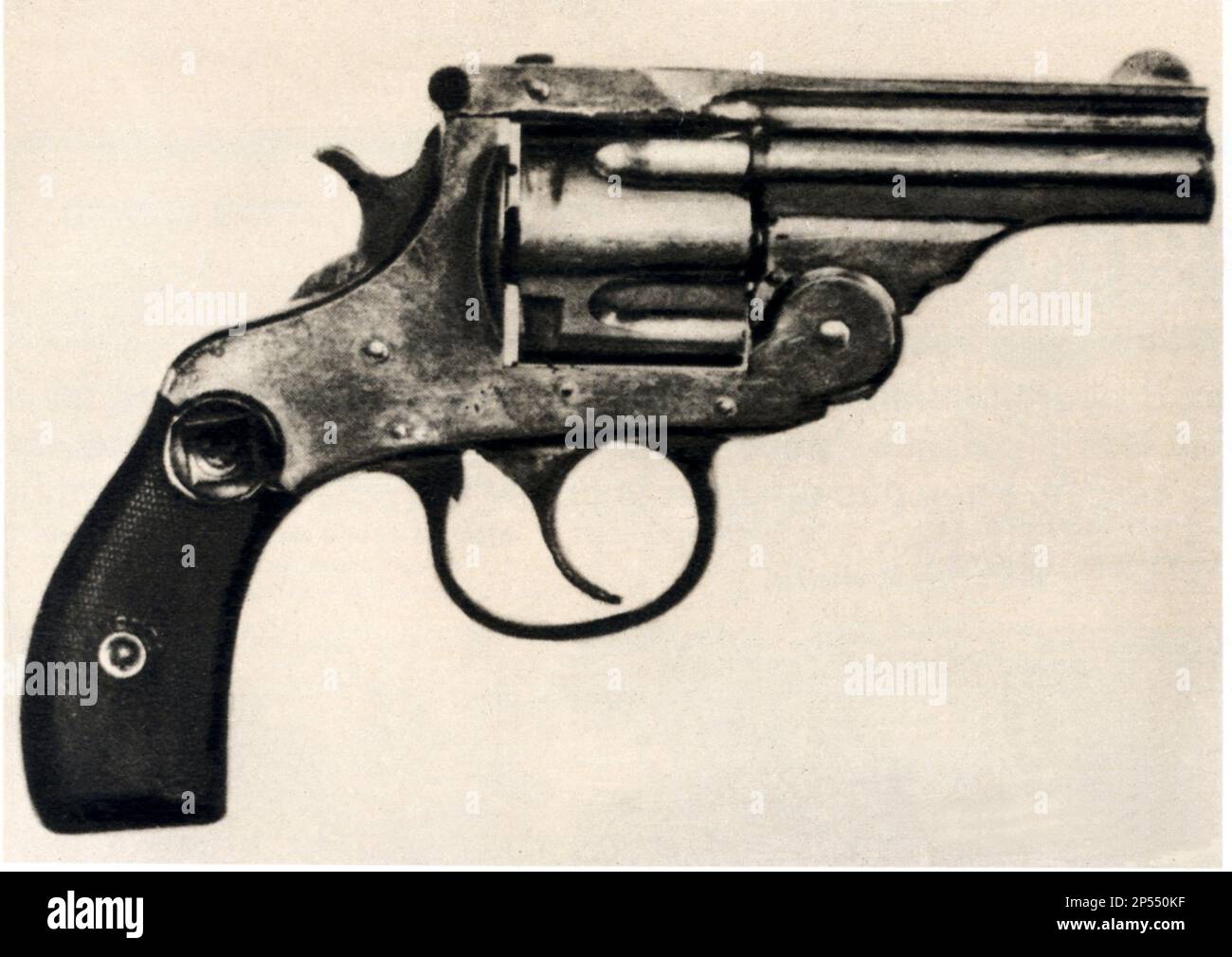 1920 c, USA : The revolver find into the pocket of Nicola Sacco , photo ...