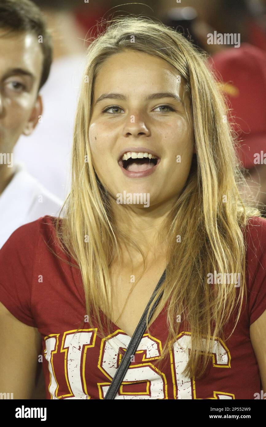 USC Trojans fans during the game against the Washington State Coucars ...