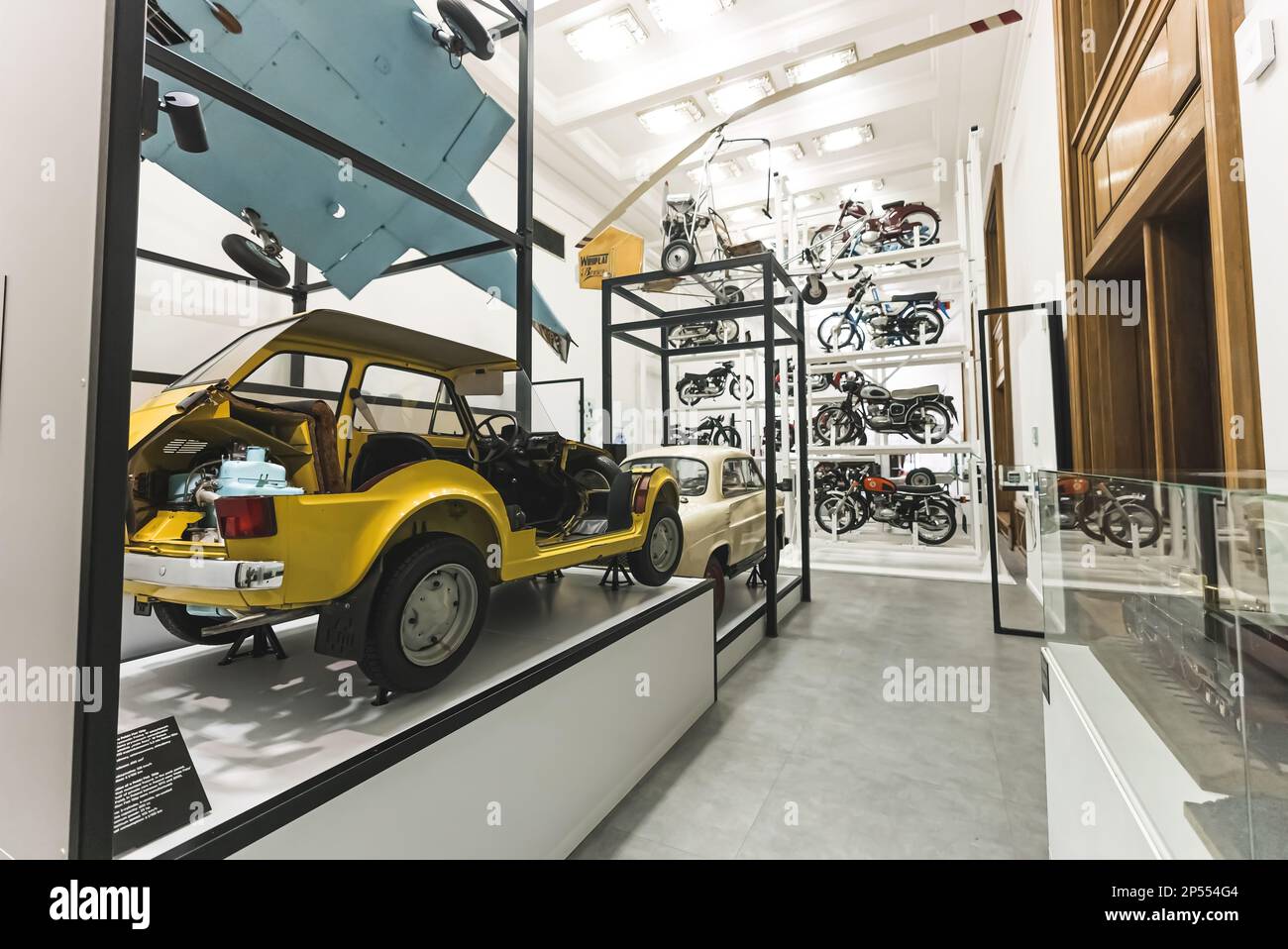 Warsaw, Poland 01.03.2023 - Polish Fiat 126p Maluch cross-section in a ...