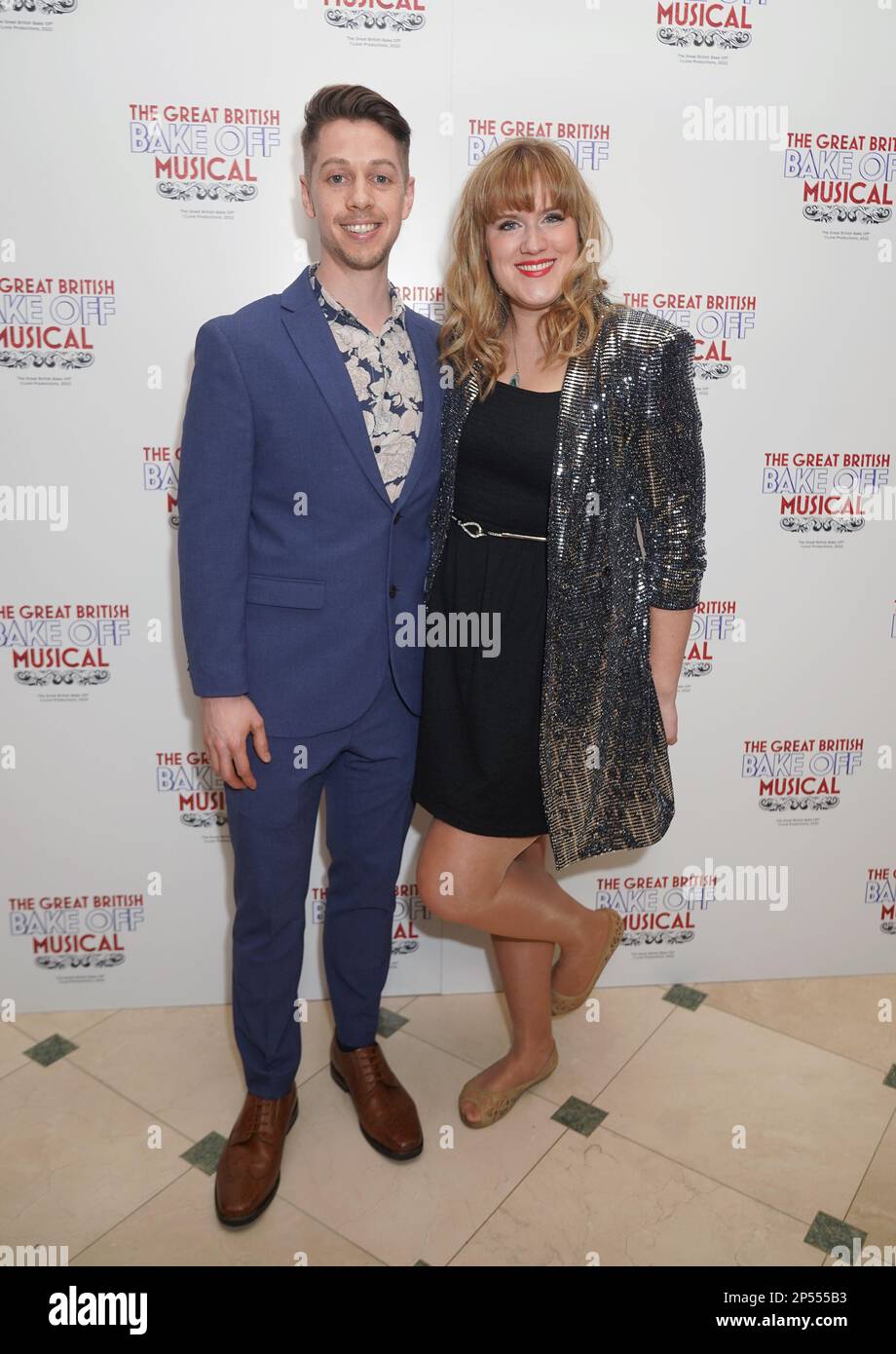 Jake Brunger, who wrote the lyrics for the show, and Pippa Cleary, who ...