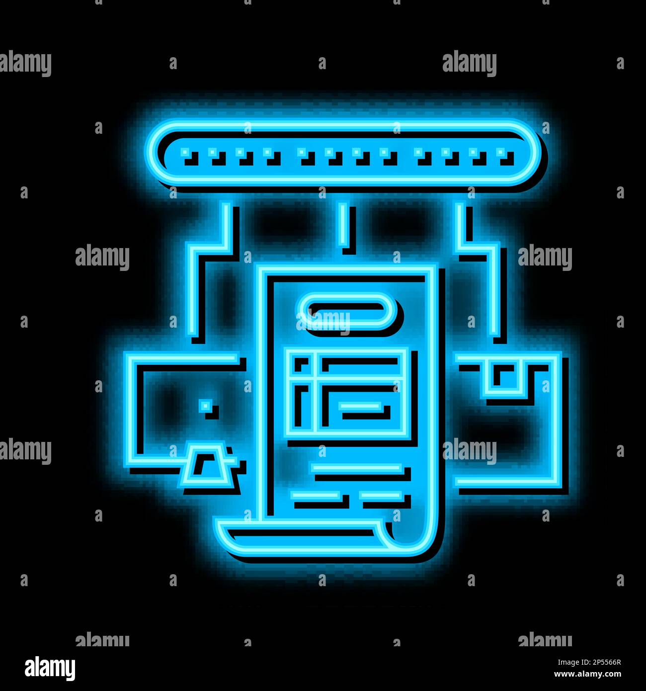tracking number neon glow icon illustration Stock Vector Image & Art ...