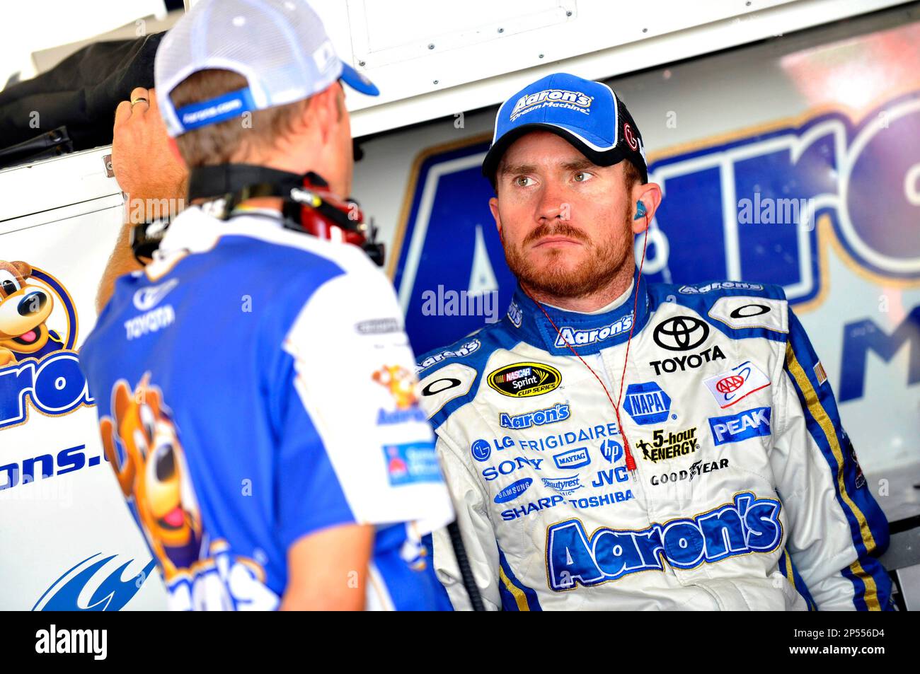 Brian Vickers during practice for the NASCAR Sprint Cup Series race ...
