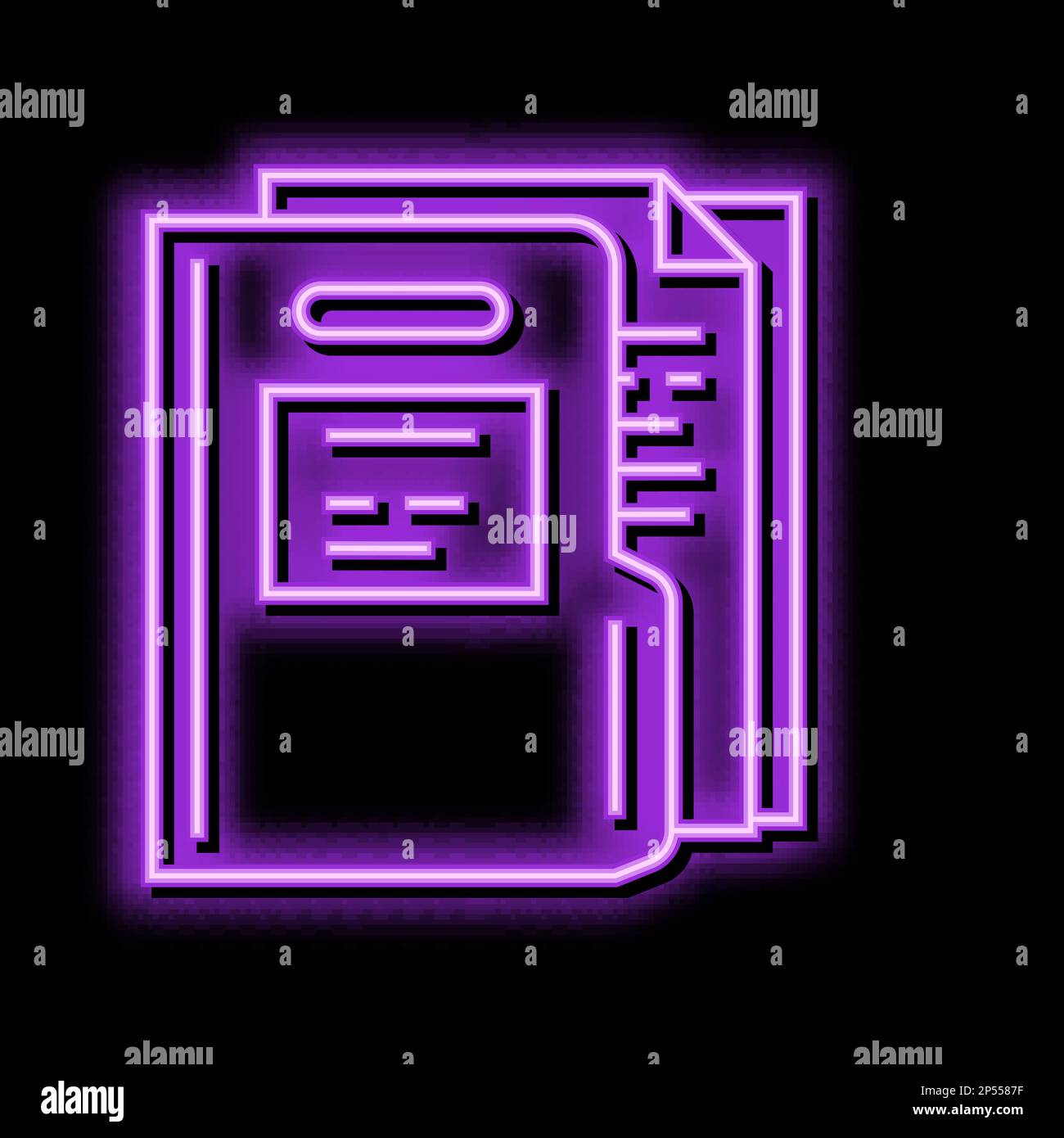 Glowing folder icon hi-res stock photography and images - Alamy