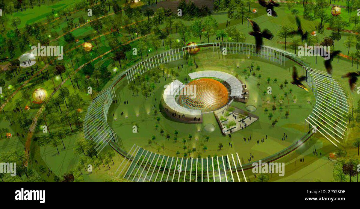 Taltree's new oak preserve concept, seen here in an aerial view ...