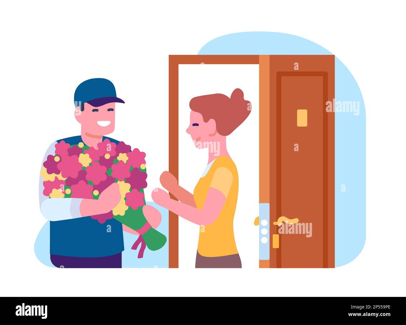 Flower shipment Stock Vector Images - Alamy