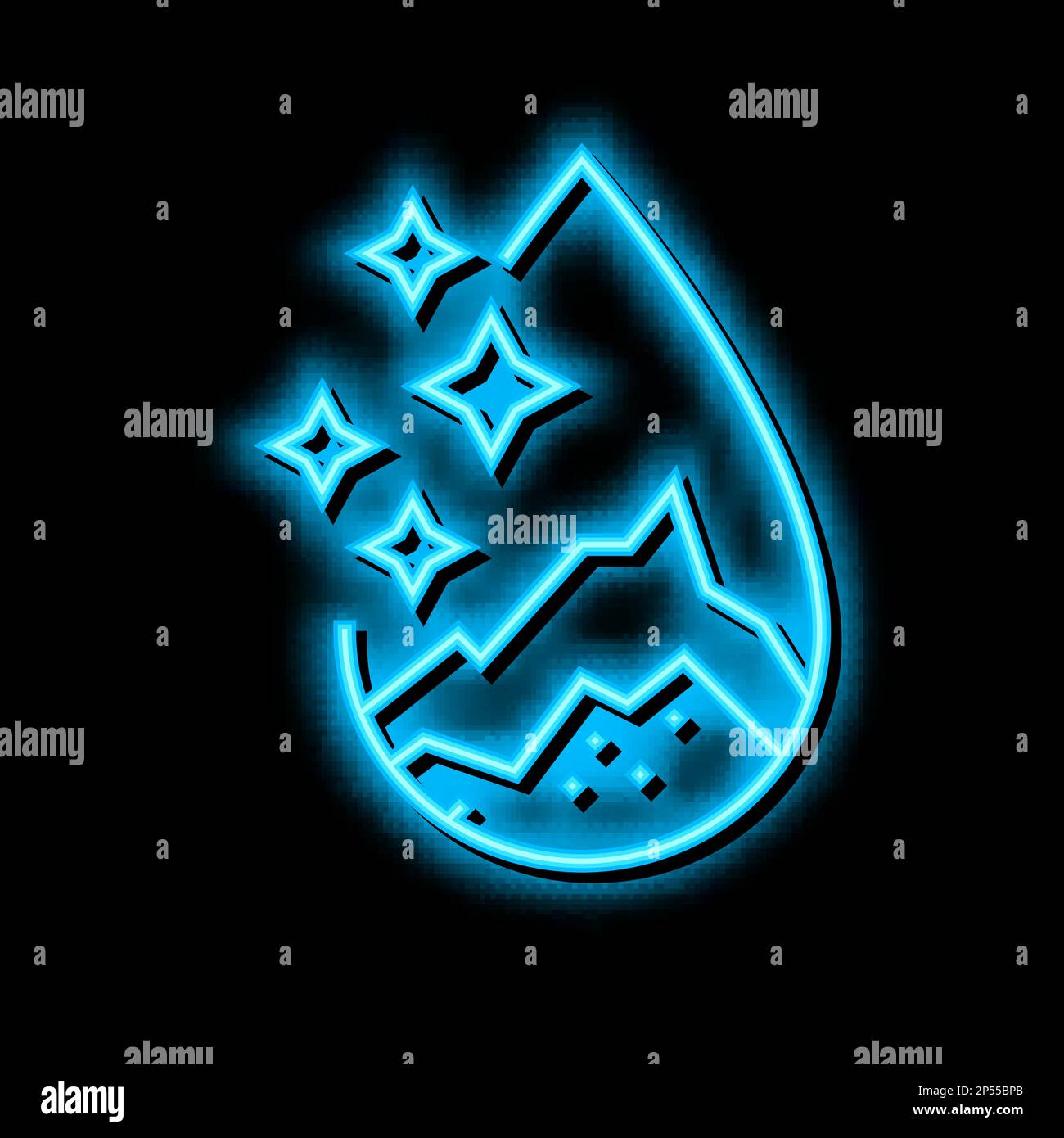 artesian water neon glow icon illustration Stock Vector Image & Art - Alamy