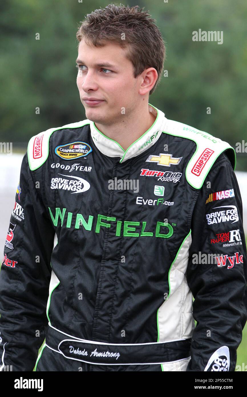 Dakoda Armstrong during qualifying for the NASCAR Truck Series ...