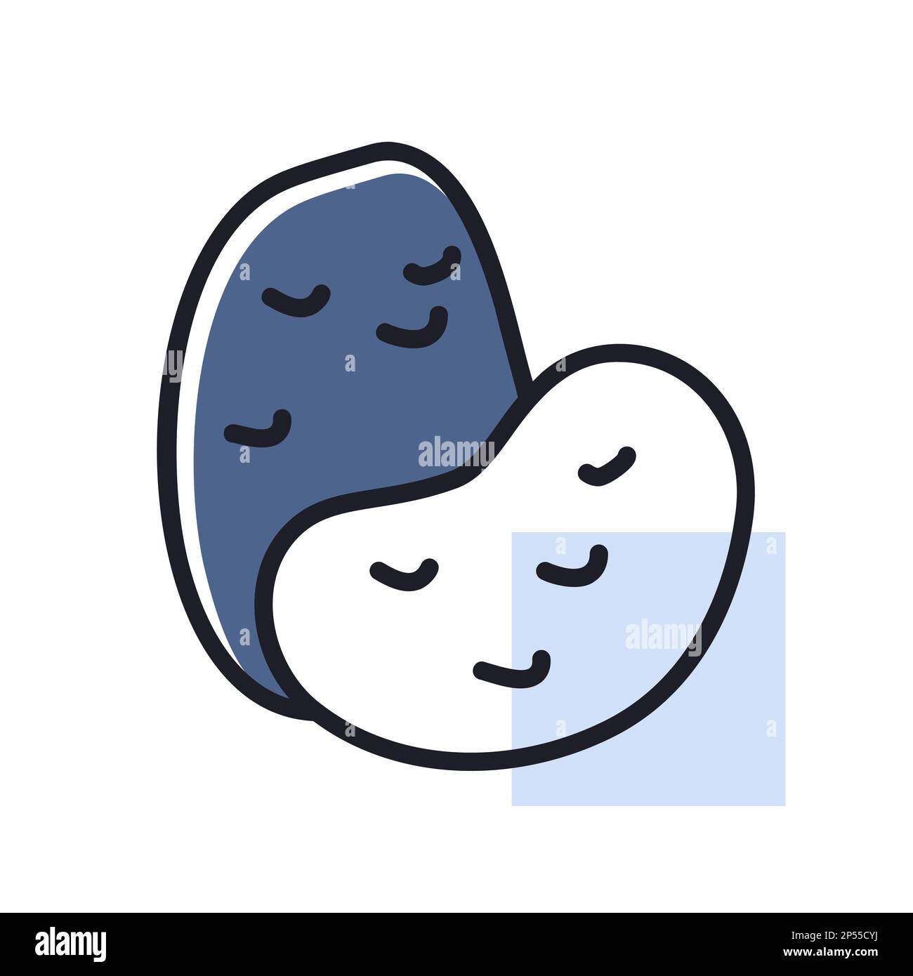 Potatoes isolated vector icon. Vegetable sign. Graph symbol for food ...