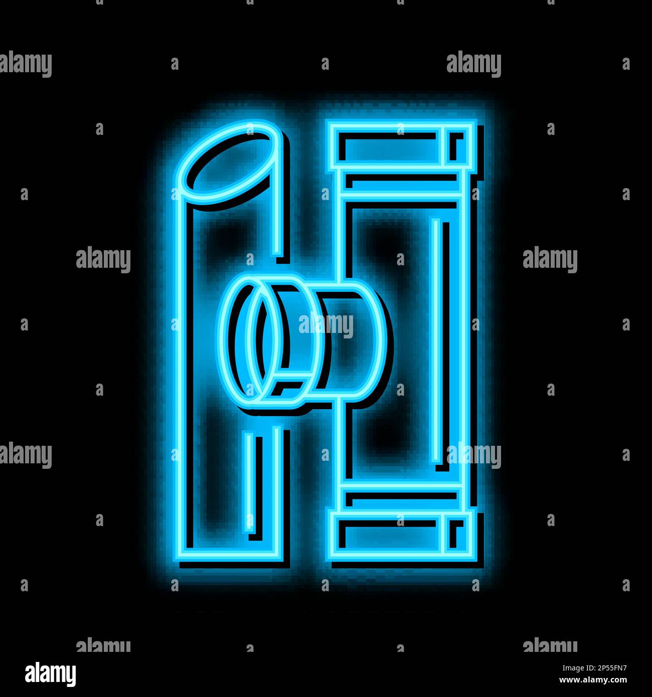 pvc plastic neon glow icon illustration Stock Vector Image & Art - Alamy