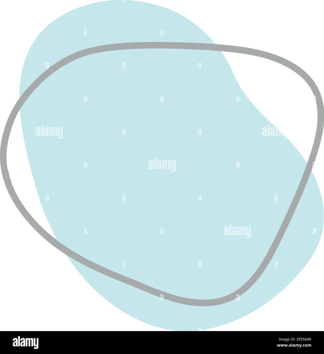 Organic abstract fluid shape. Creative liquid blob elements with curvy line. Simple irregular ...