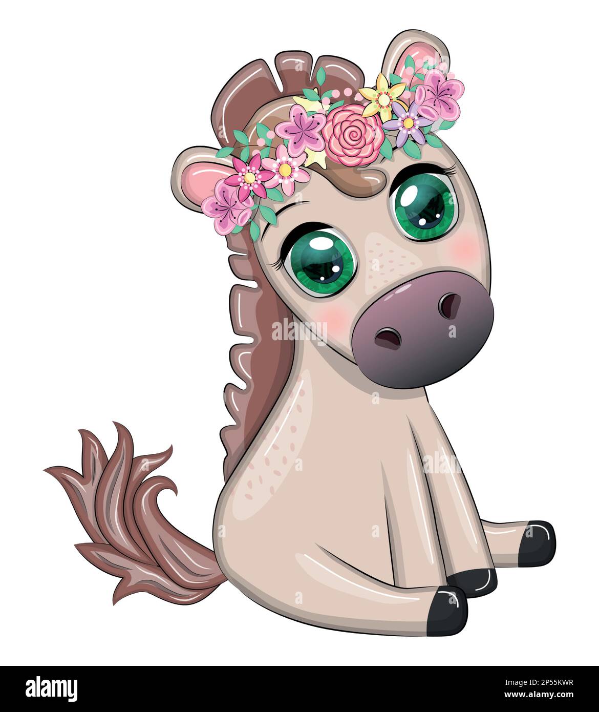 Cute Animated Horse