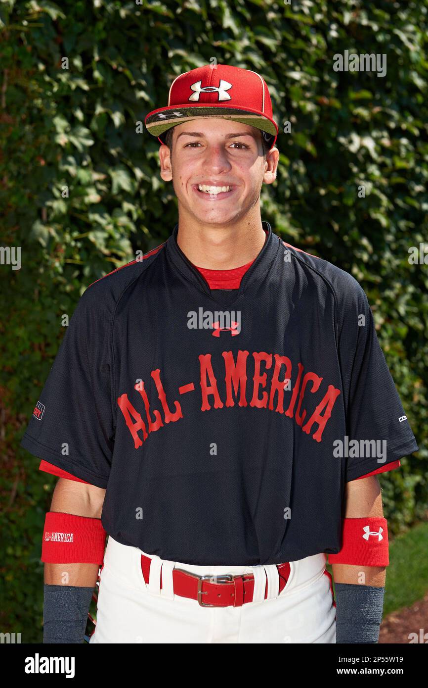 Infielder Alexis Pantoja (12) of La Romana, Dominican Republic poses ...