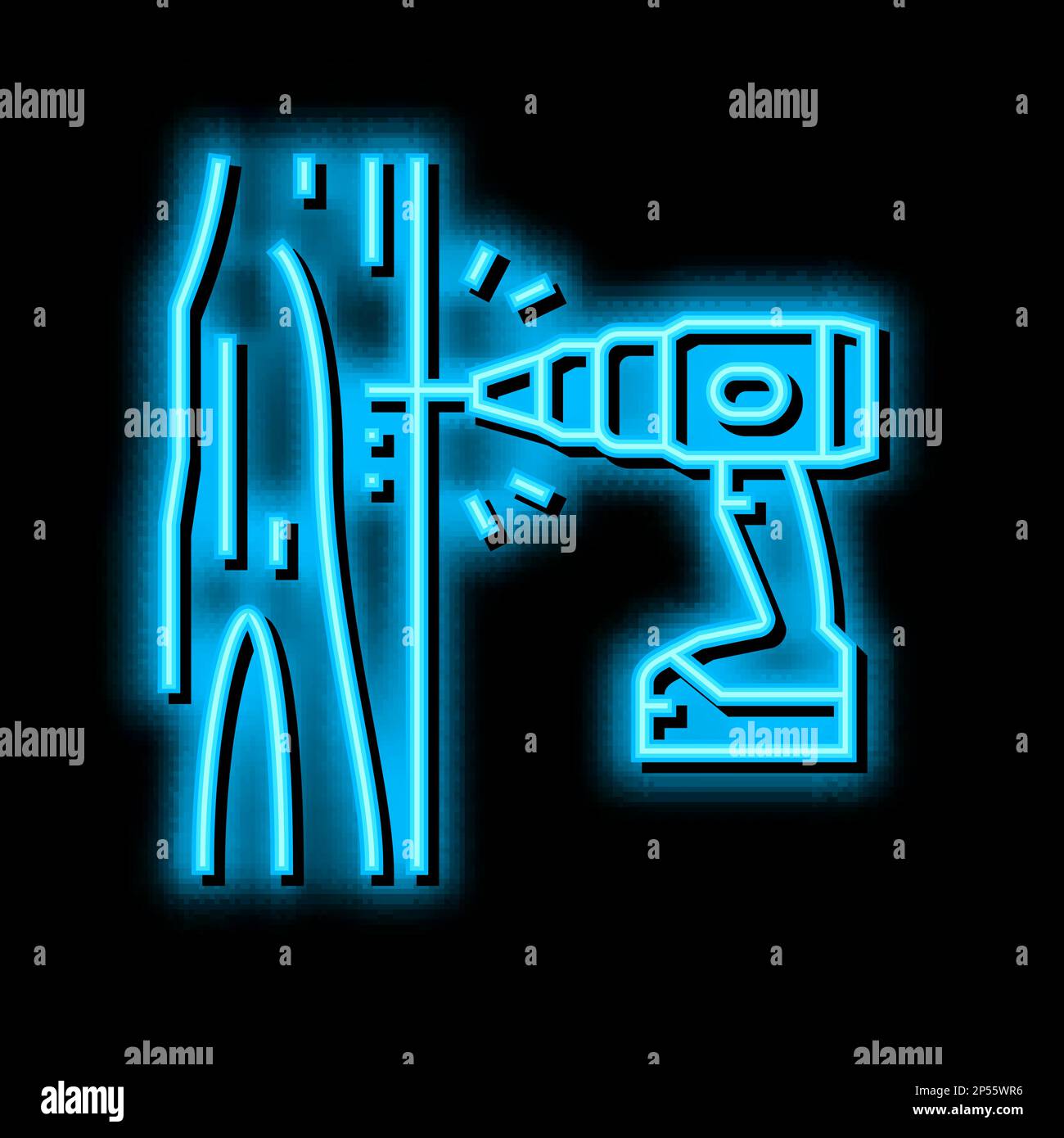 tapping trees neon glow icon illustration Stock Vector Image & Art - Alamy