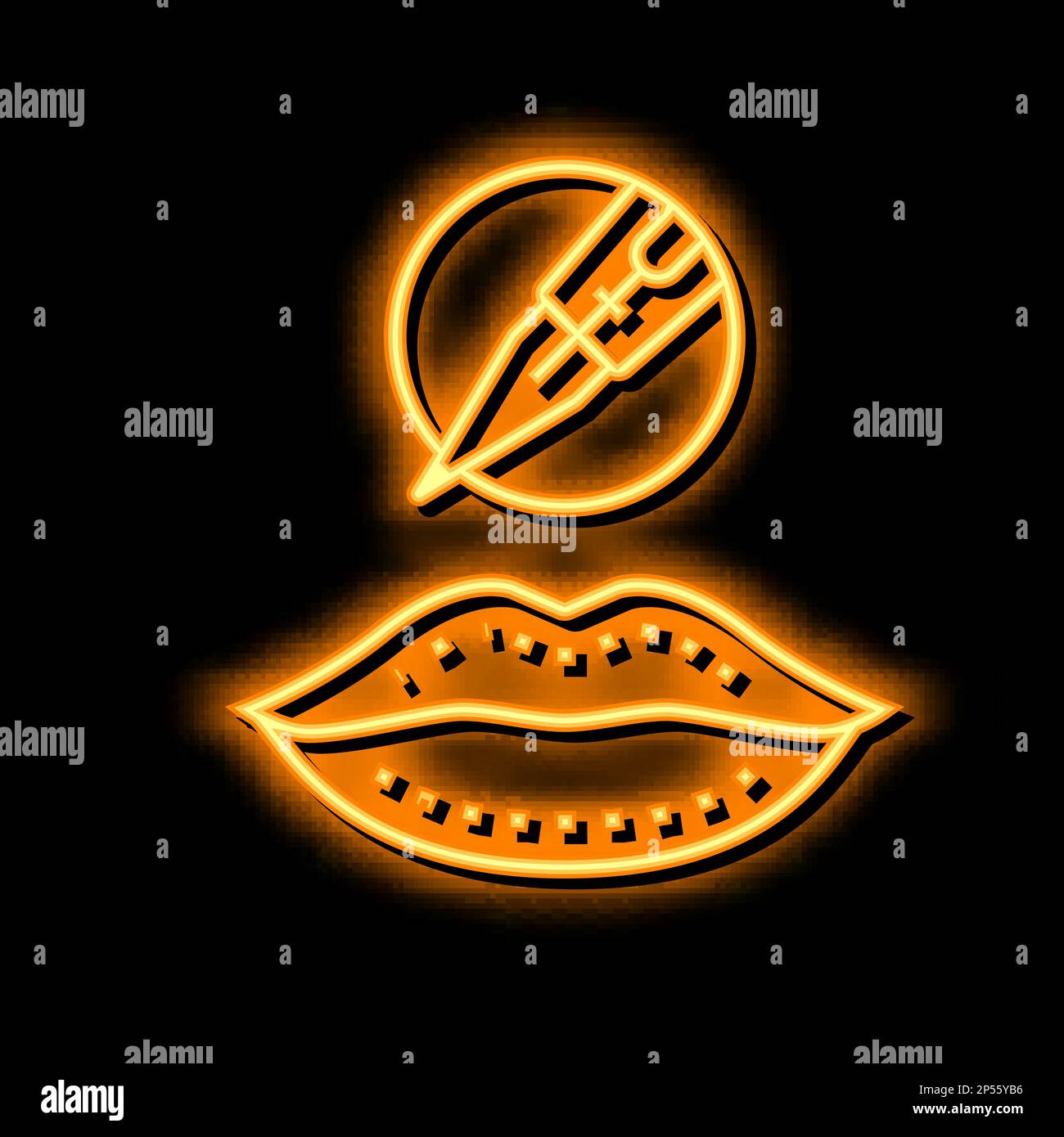 Lip glow Stock Vector Images - Alamy