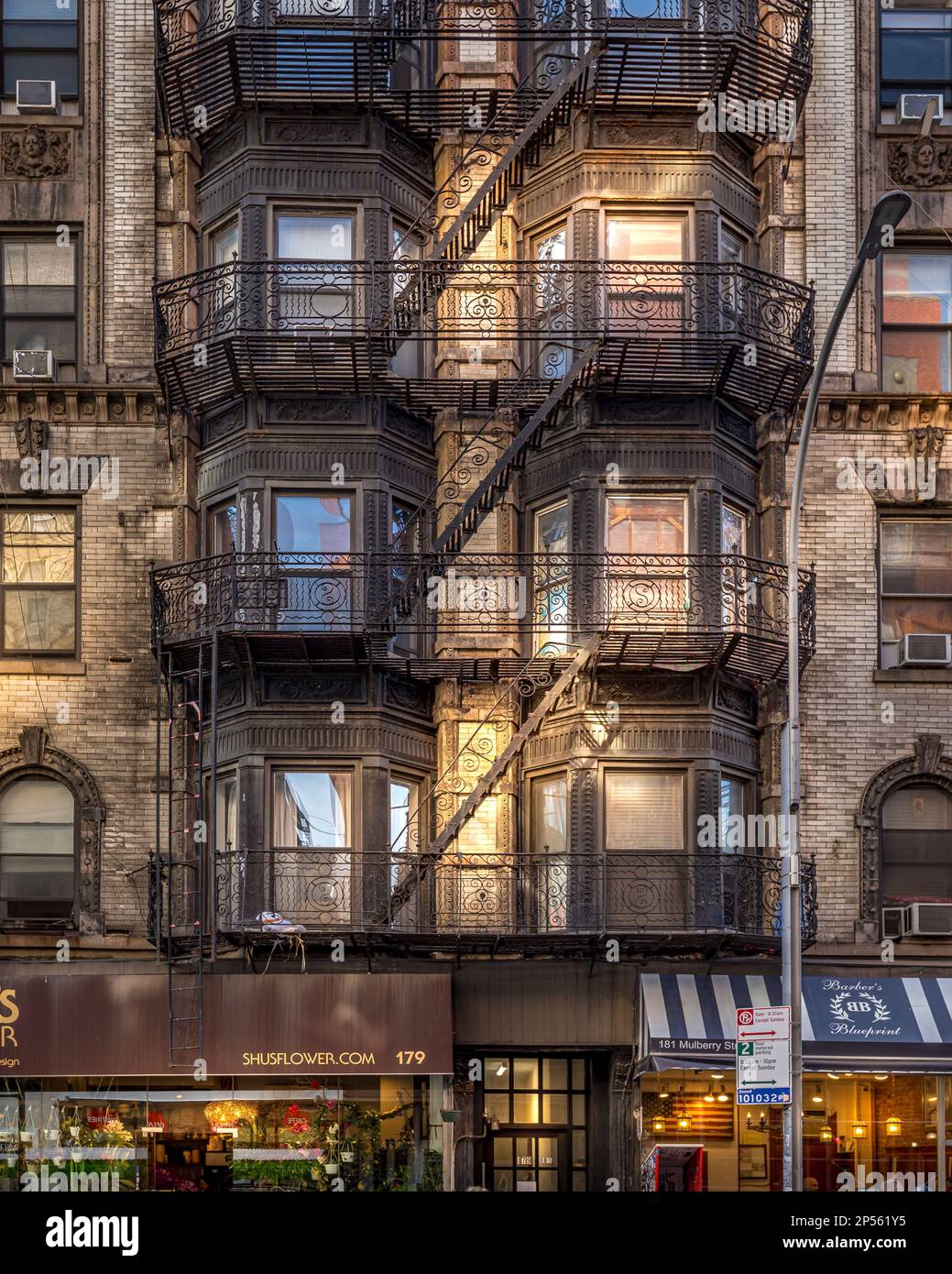 New York, USA - April 23, 2022: Typical New York City building with ...