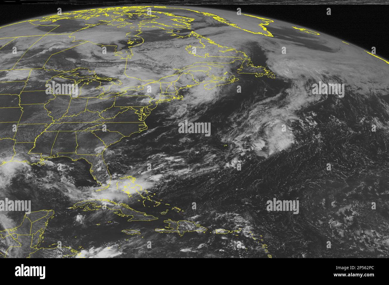 This NOAA satellite image taken Monday, Aug. 26, 2013 at 1:45 p.m. EDT ...