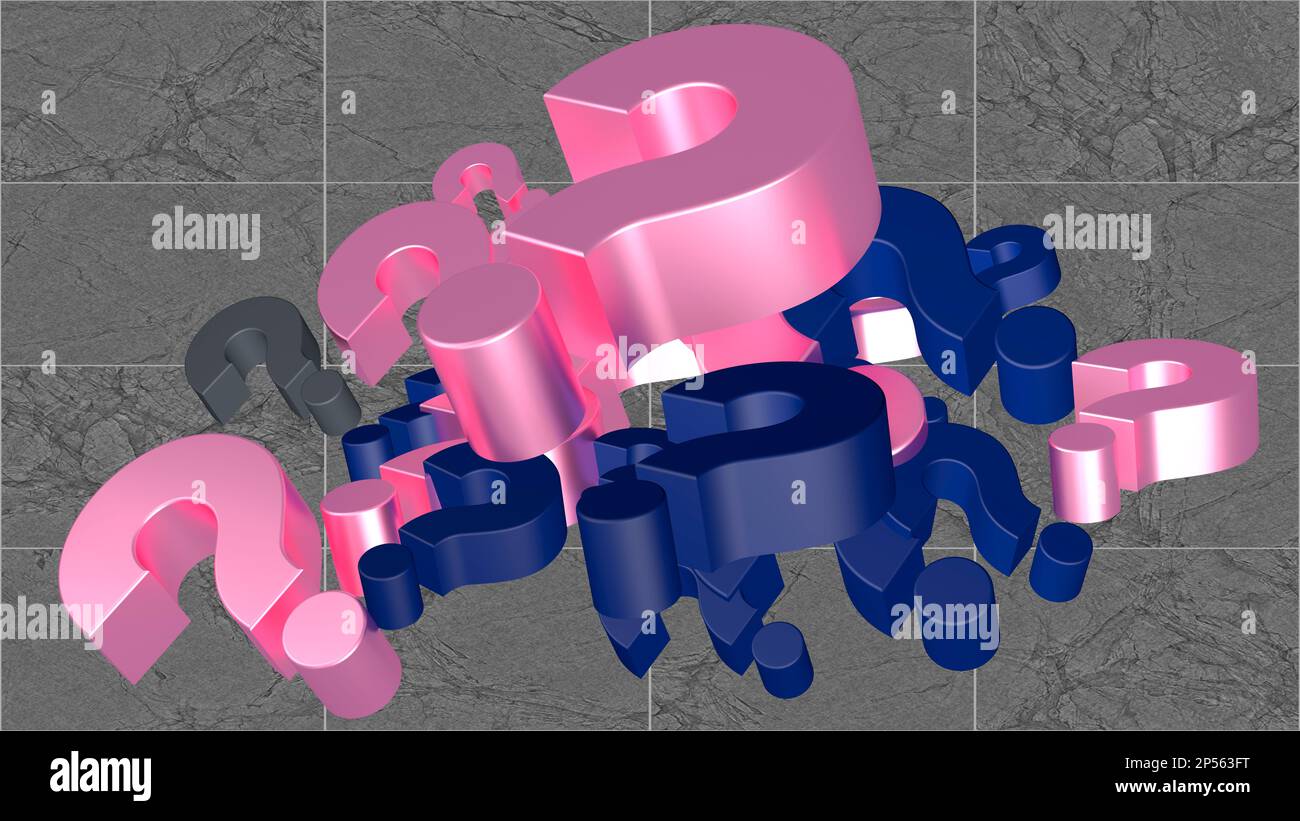 3d question mark hi-res stock photography and images - Alamy