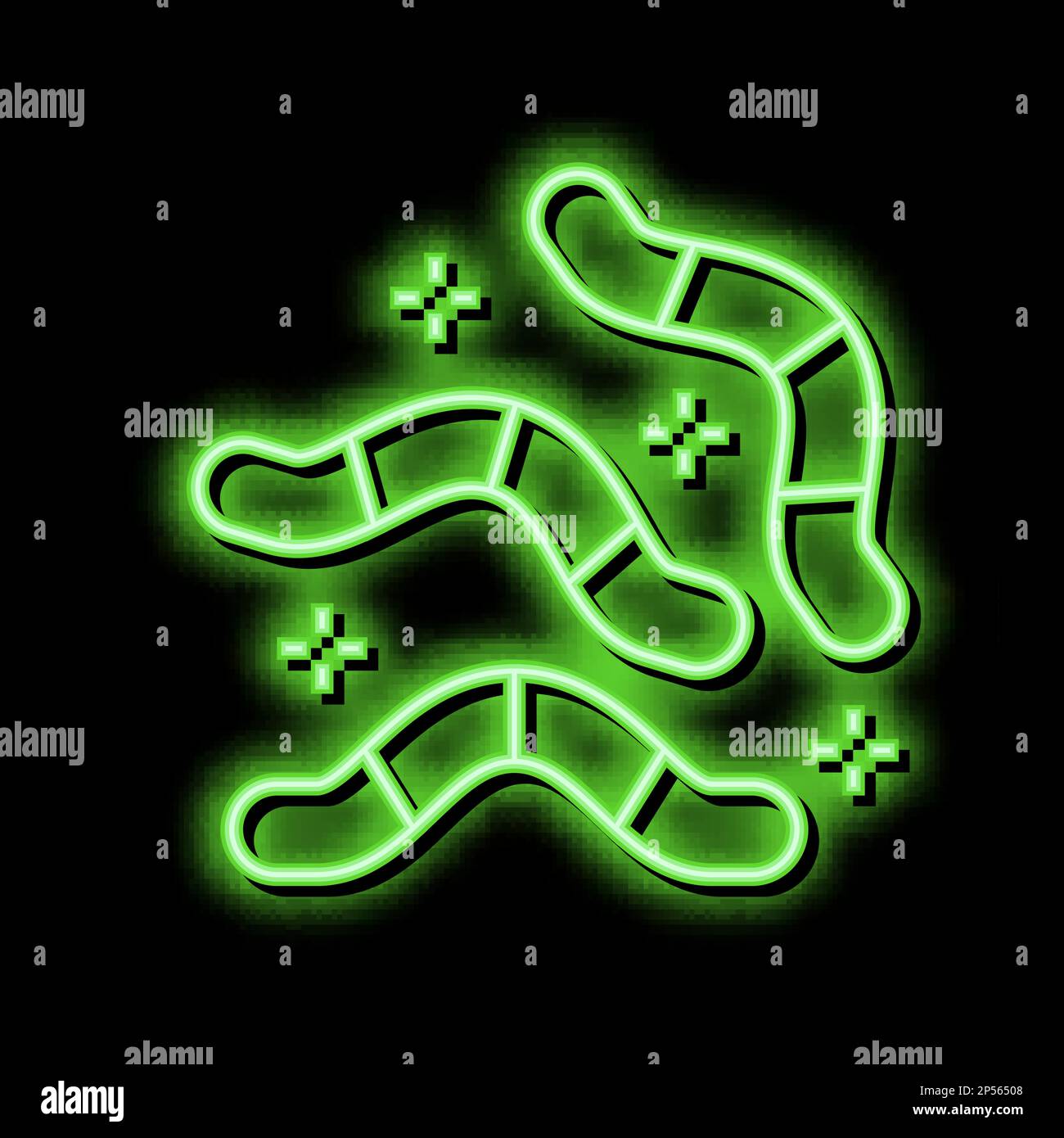worms candy neon glow icon illustration Stock Vector Image & Art - Alamy