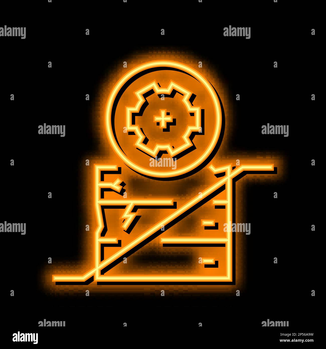 Restore Furniture Neon Glow Icon Illustration Stock Vector Image And Art