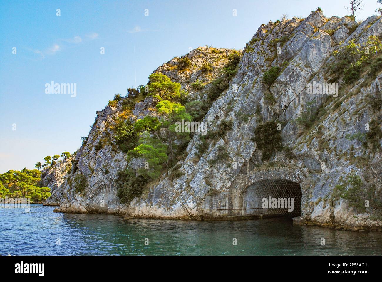 Hitler's eyes - the entrance to the tunnel of the Sveti Ante canal on ...