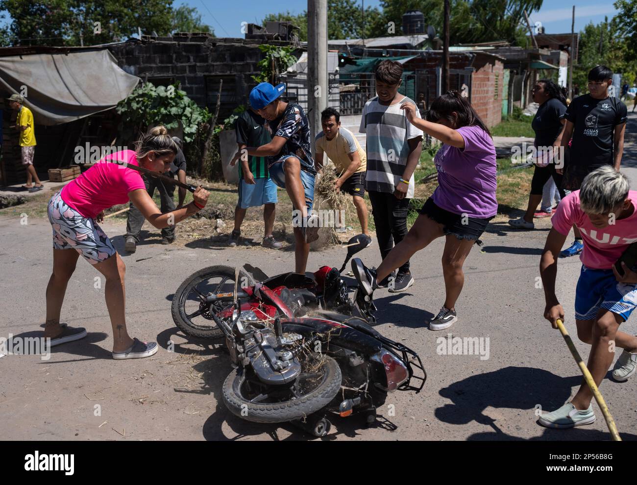 Neighbors and relatives of Máximo Jerez, an 11-year-old boy killed in ...