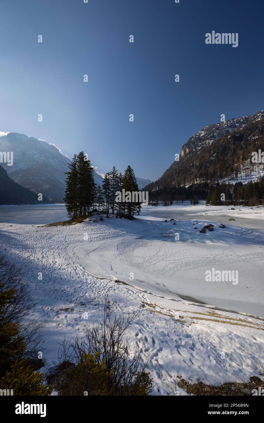 Frozen predil lake lago hi-res stock photography and images - Alamy