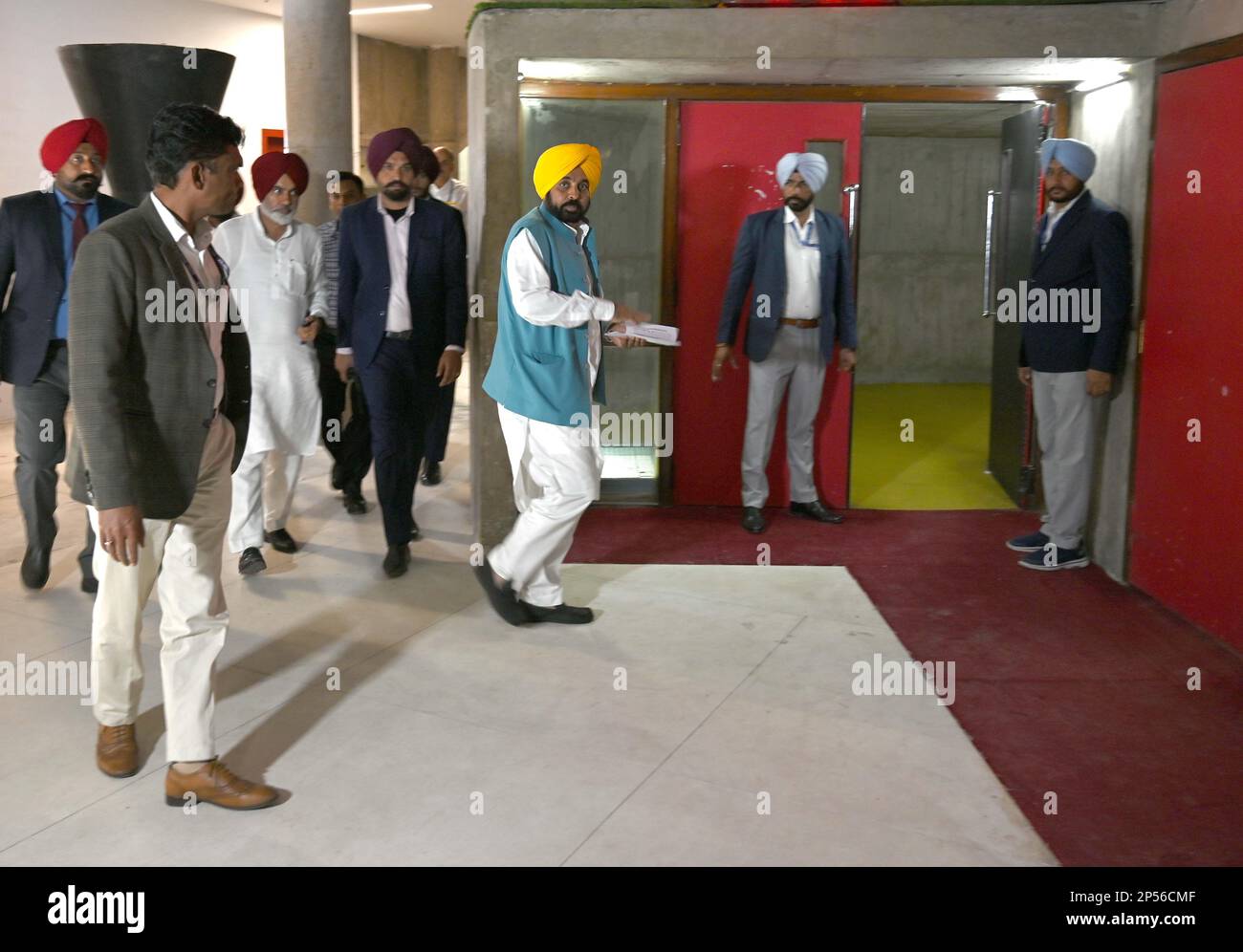 Chandigarh, India. 06th Mar, 2023. CHANDIGARH, INDIA - MARCH 6: Punjab Chief Minister Bhagwant ...