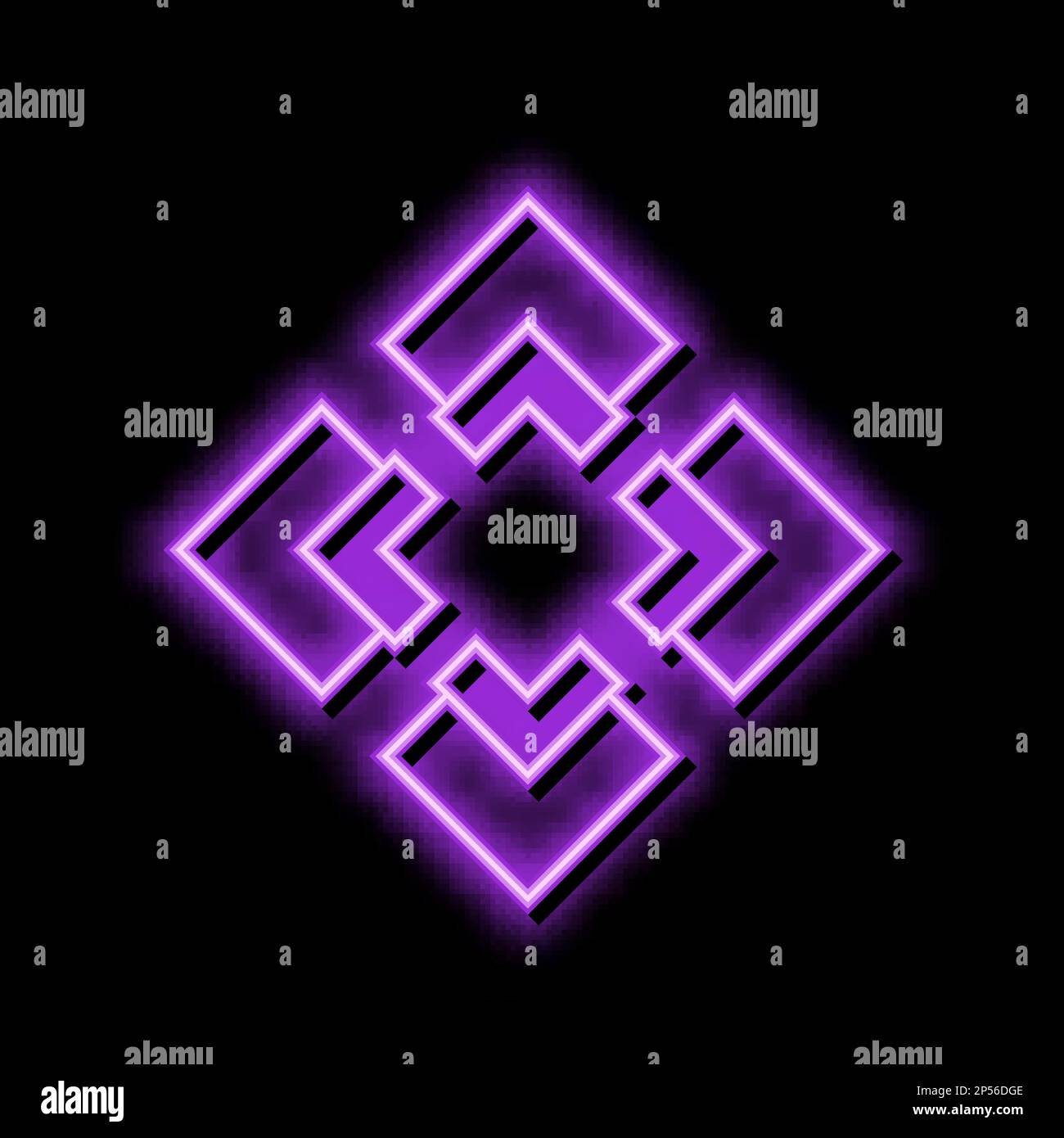 app ui arrow neon glow icon illustration Stock Vector Image & Art - Alamy