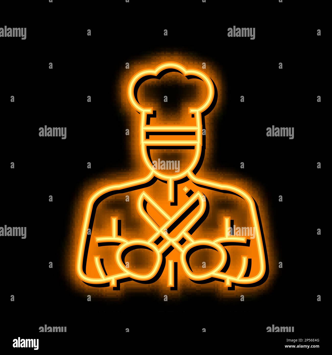personal chef neon glow icon illustration Stock Vector Image & Art - Alamy