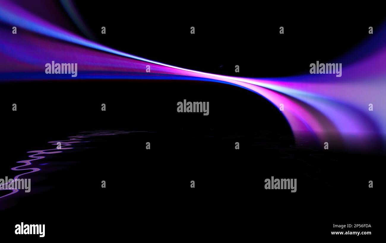 Colorful strings in motion against black background Stock Photo - Alamy