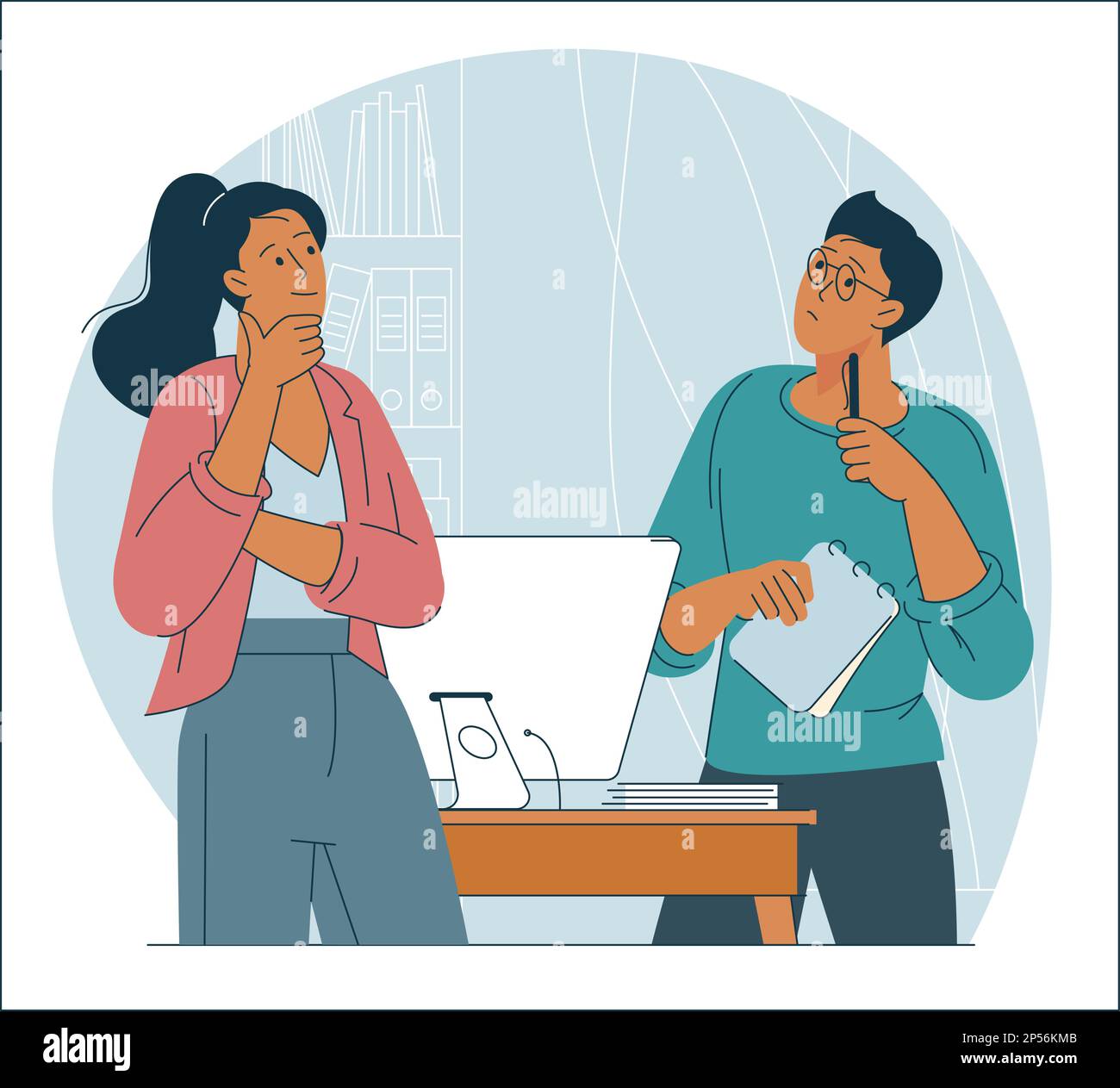 Business man thinking corporate Stock Vector Images - Alamy