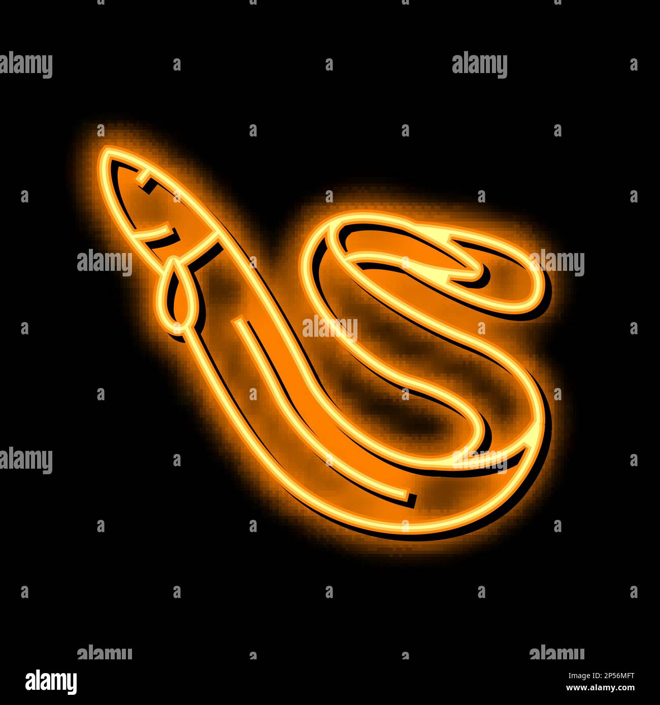 eel seafood neon glow icon illustration Stock Vector Image & Art - Alamy