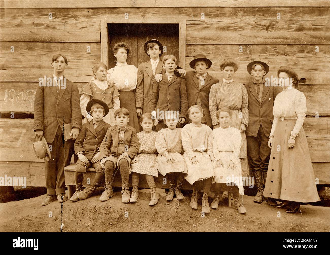 One Room School House Early 1900s Stock Photo - Alamy