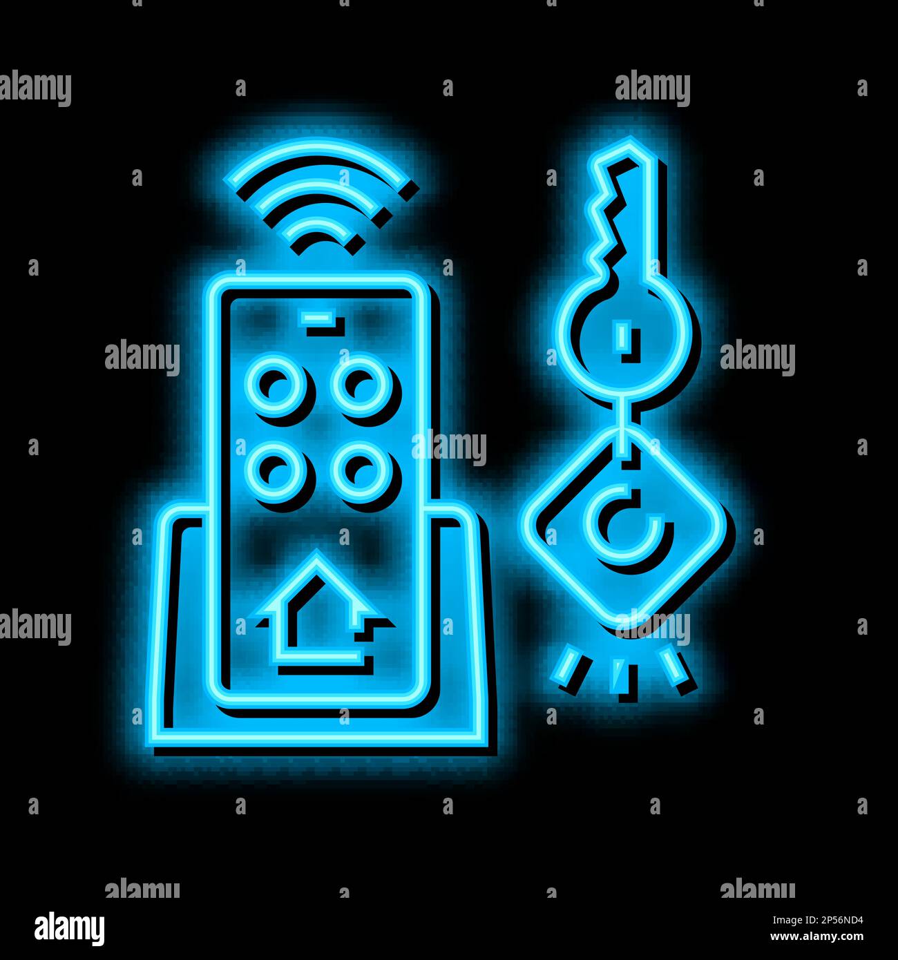 key finder neon glow icon illustration Stock Vector Image & Art - Alamy