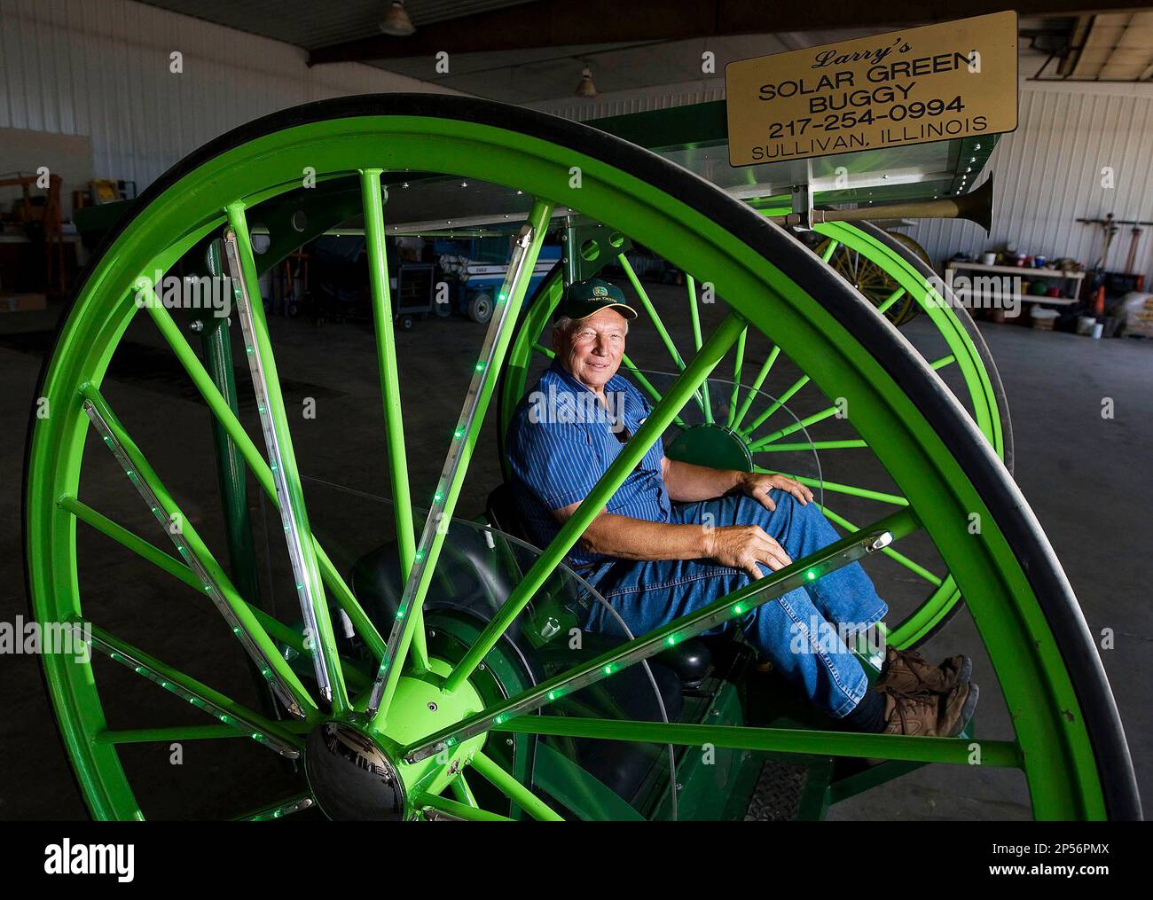 In this July 24, 2013 photo, Larry Yoder, of Sullivan, Ill., enjoys ...