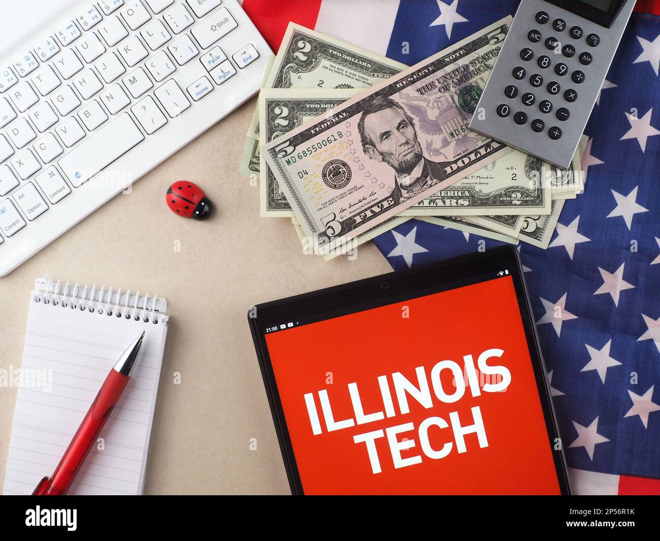 In this photo illustration, Illinois Institute of Technology logo seen ...
