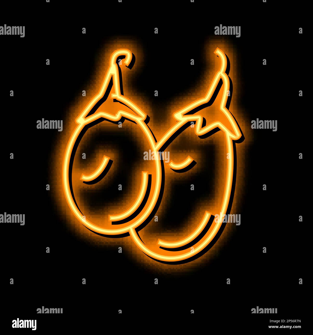 indian eggplant neon glow icon illustration Stock Vector Image & Art ... indian eggplant neon glow icon illustration Stock Vector Image & Art ...