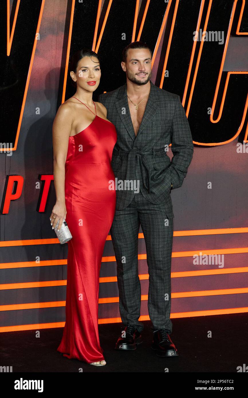 London, UK . 6 March, 2023 . Ekin-Su Cülcüloğlu and Davide Saclimenti ...