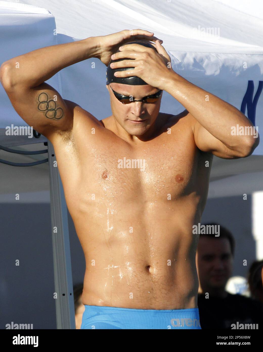 Dimitri Colupaev, of Germany, in the mens 100m freestyle final, at the ...